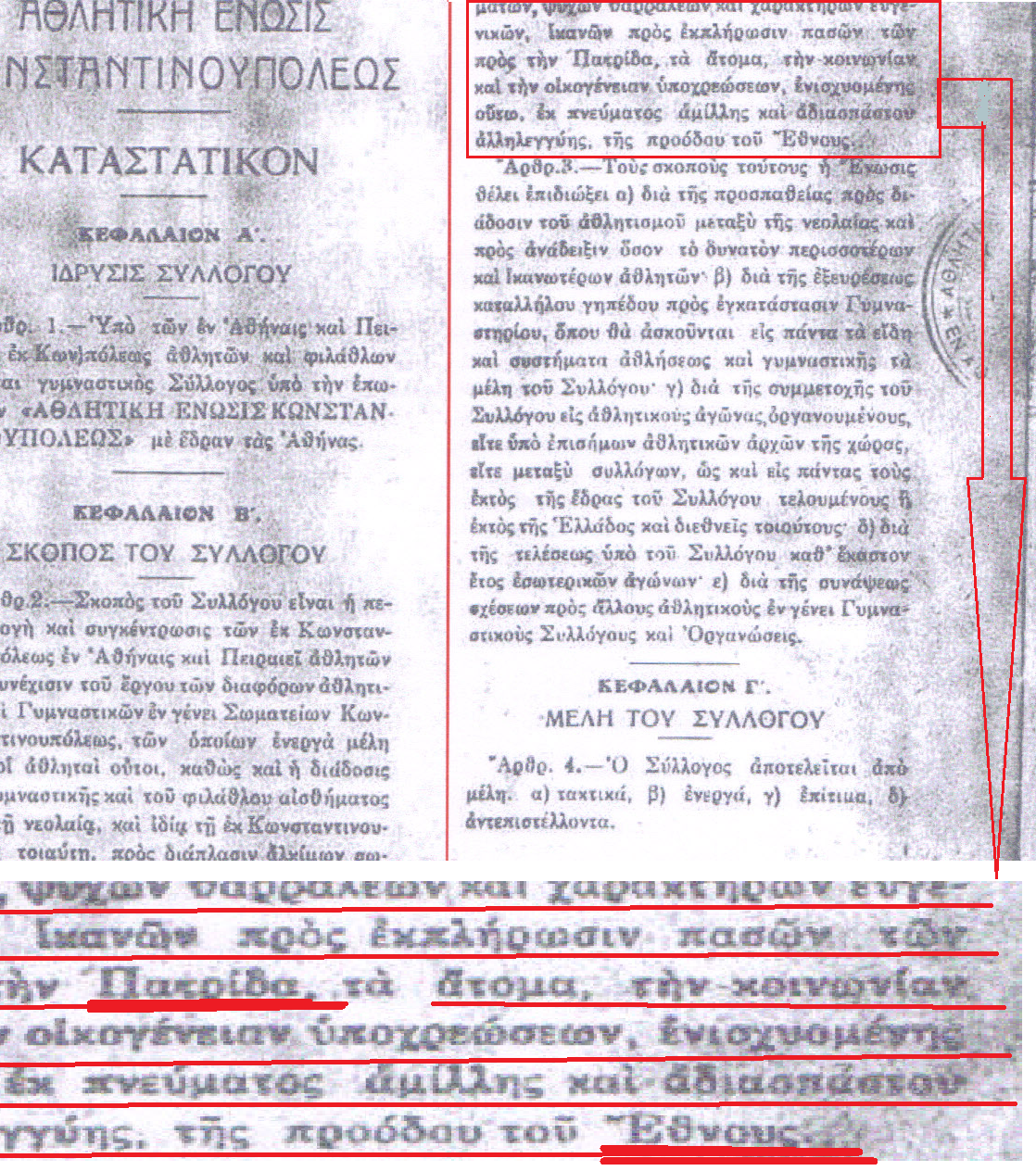 ΑΕΚ-ΙΔΕΑ=ΕΛΛΑΣ: ΑΥΤΟ ΕΙΝΑΙ ΚΑΤΑΣΤΑΤΙΚΟ ΙΔΡΥΣΗΣ ΤΗΣ ΑΕΚ ΤΟ ΟΠΟΙΟ ΠΡΕΠΕΙ ...