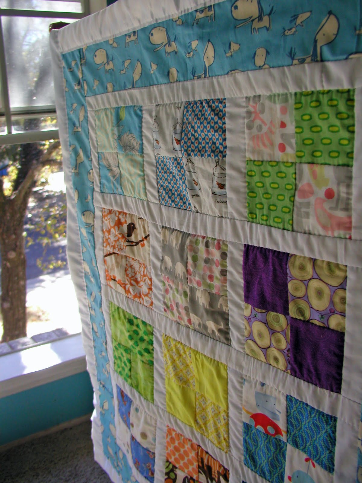 I Love Baby Quilts!: Four Patch Baby Quilt Finish
