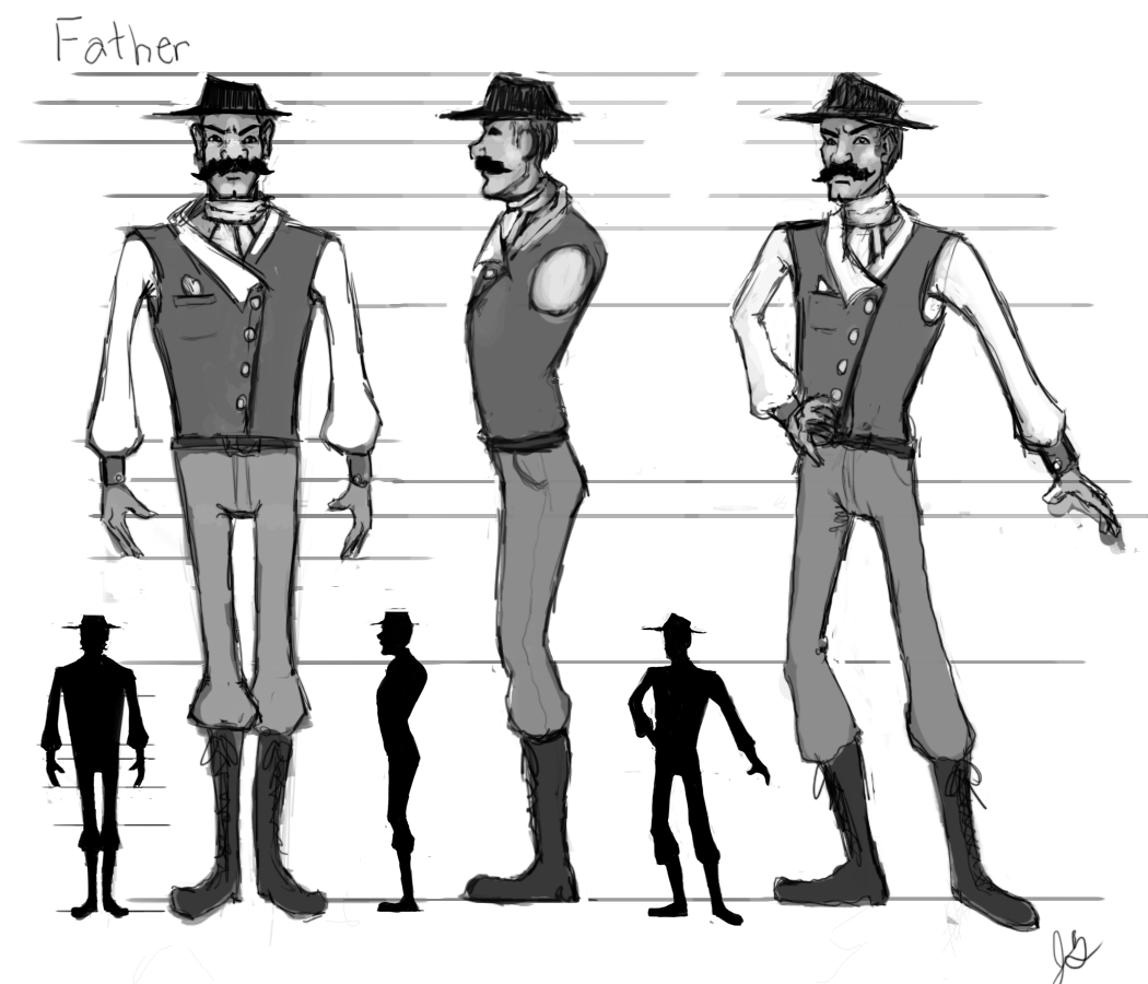 Jennifer Gilliland Art: Senior Project-Father character concepts