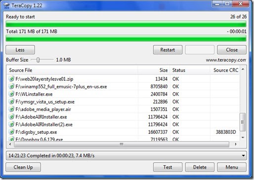 Copy Files More Faster Using TeraCopy Application for Windows!