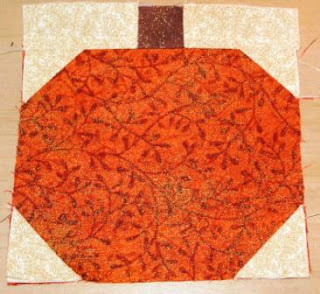 Delightfully Domestic: Pumpkin Quilt Block Tutorial