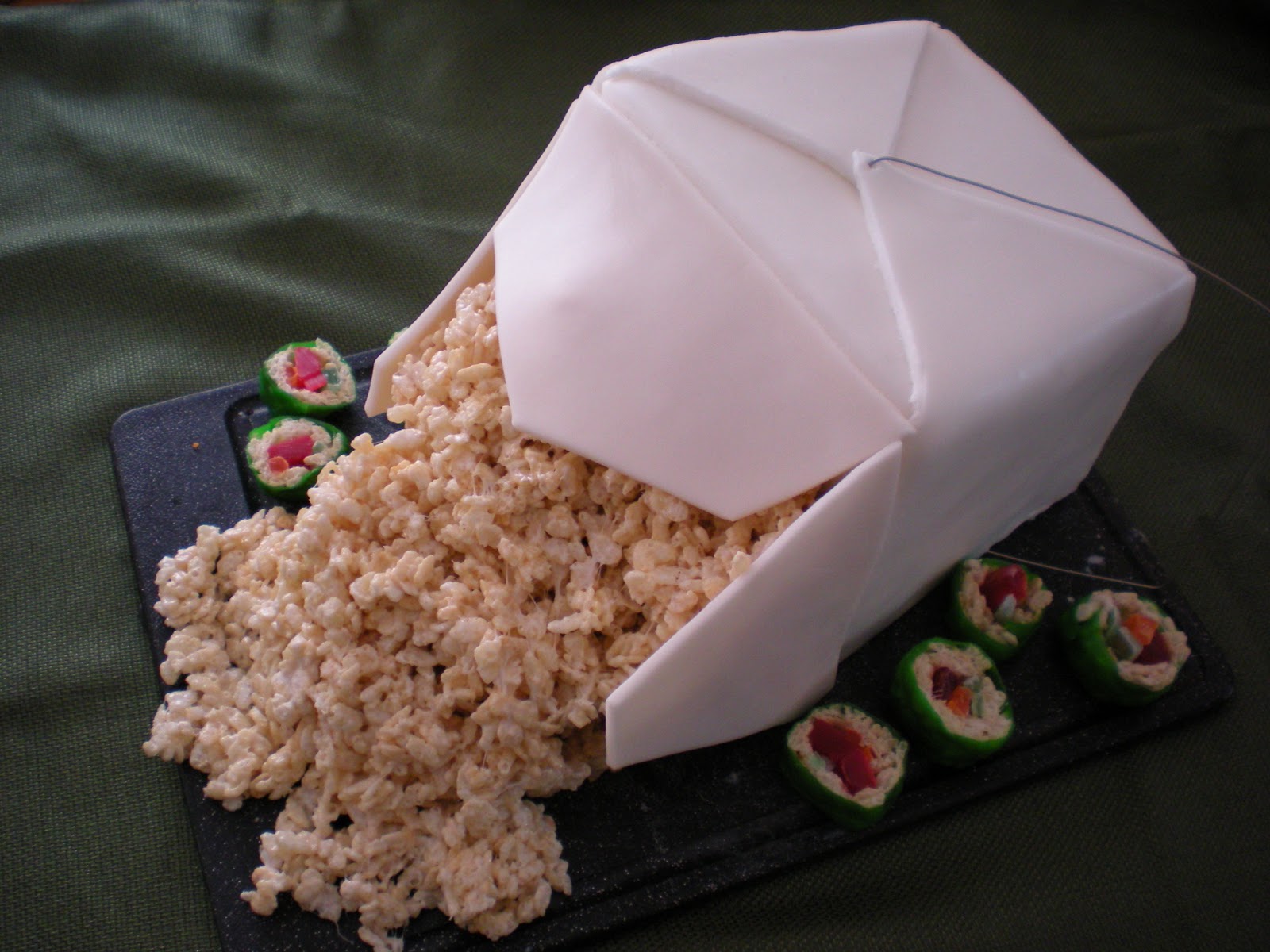 Anna's Confections: Chinese take-out box of rice