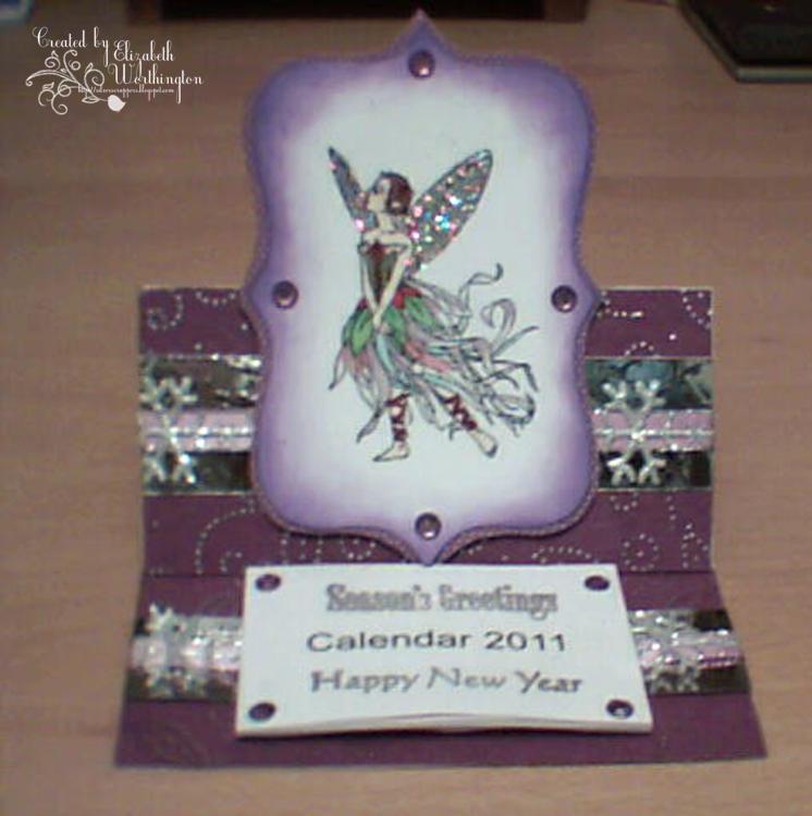 the silverscrapper's craft space: Christmas Fairy Calendar Card ...