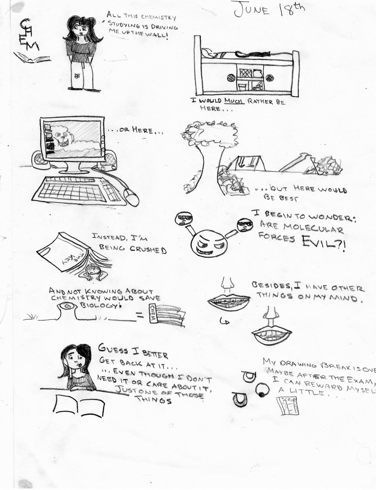 The Diary Vault: The Chemistry Comic