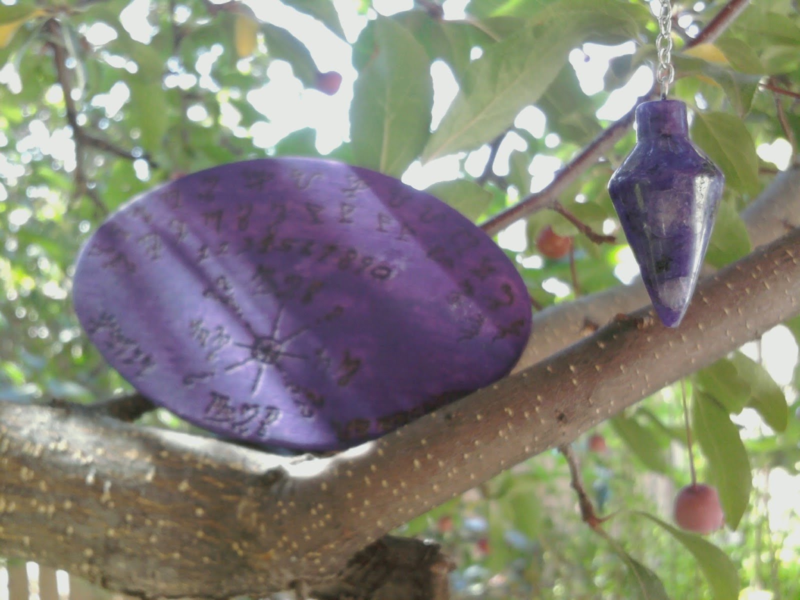Lotus Moon Apothecary: Elf Leaf Sidhe Vial earrings & Pendulum Board