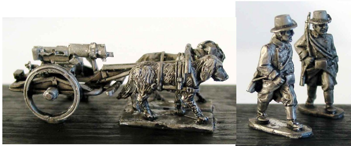 'Victory V': Brigade Models Belgian WW1 Dog carts released at Salute