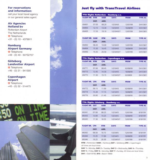 Airline memorabilia: TTA (Trans Travel Airlines) (2000)