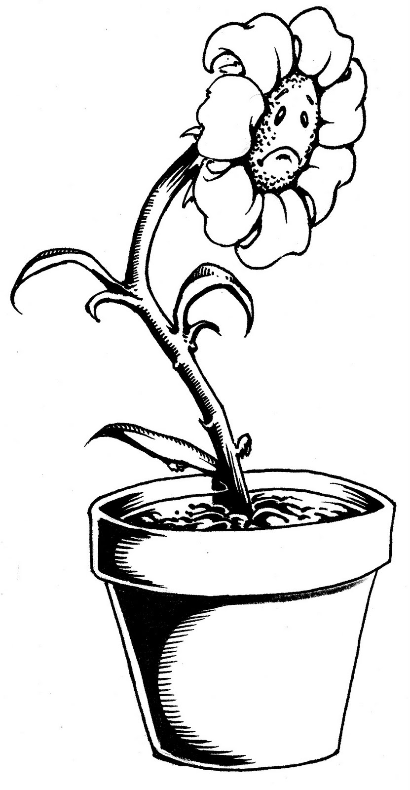 D.Silva Designs: Sad Flower