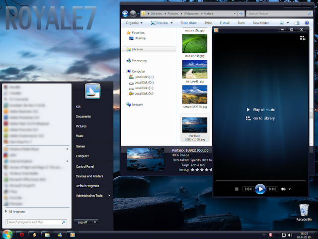 Windows 7 Basic Royale7 | Windows 7 Themes