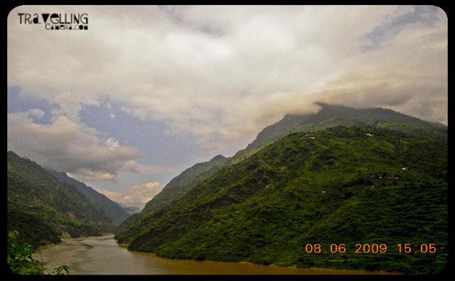Muddy Water in Pandoh Dam during Monsoons (Himachal Pradesh, INDIA)