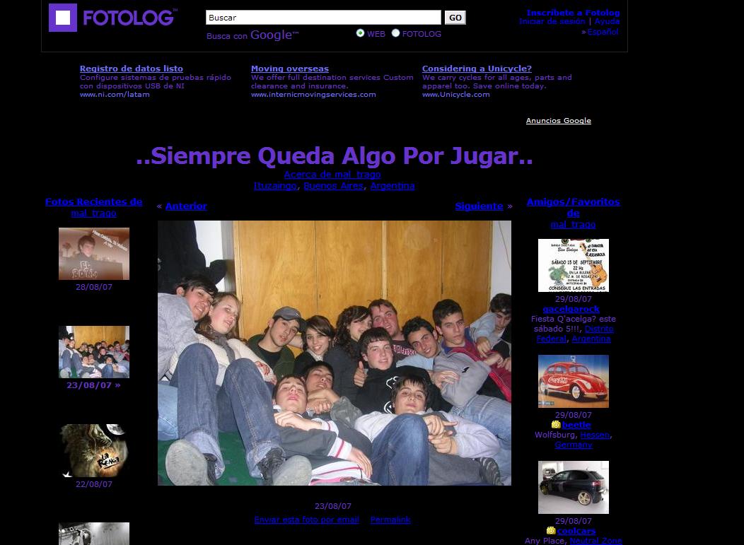 Primero-Shul: ¿Qué es un fotolog?