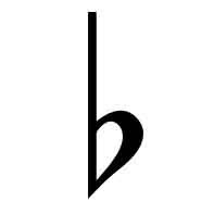 How to type the flat symbol - trackase
