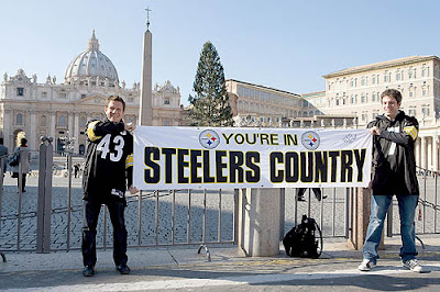 Black and Gold: Steelers faithful find a shrine of their own in Rome