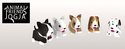 Papercraft - Modelos en papel - CBA: Perritos!