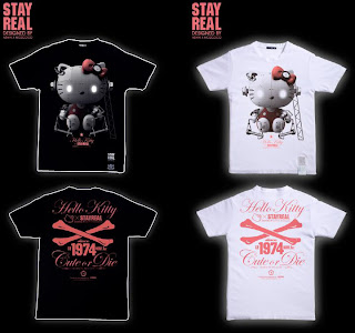 Stylish T-shirt: Stay Real x Hello Kitty Tee