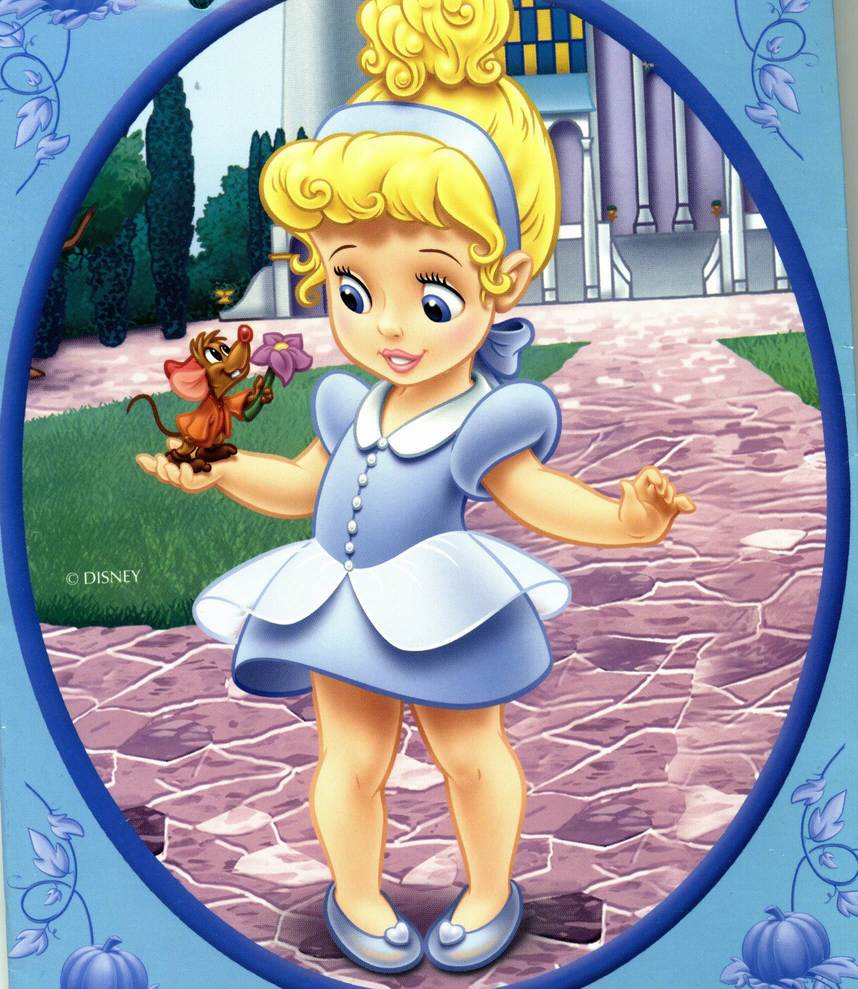 As Princesas bebês da Disney - Imagens para Decoupage