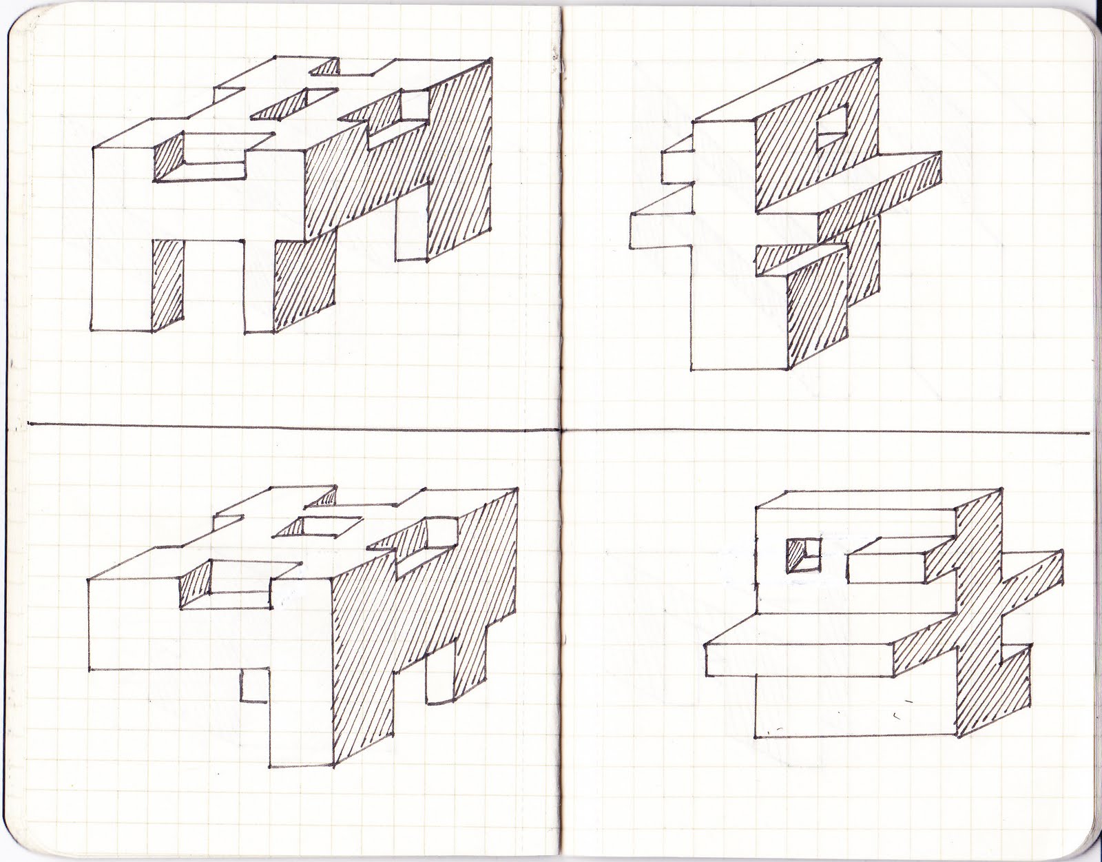 Michael Teoh Zhi Guo: 18 sketches of axometrics