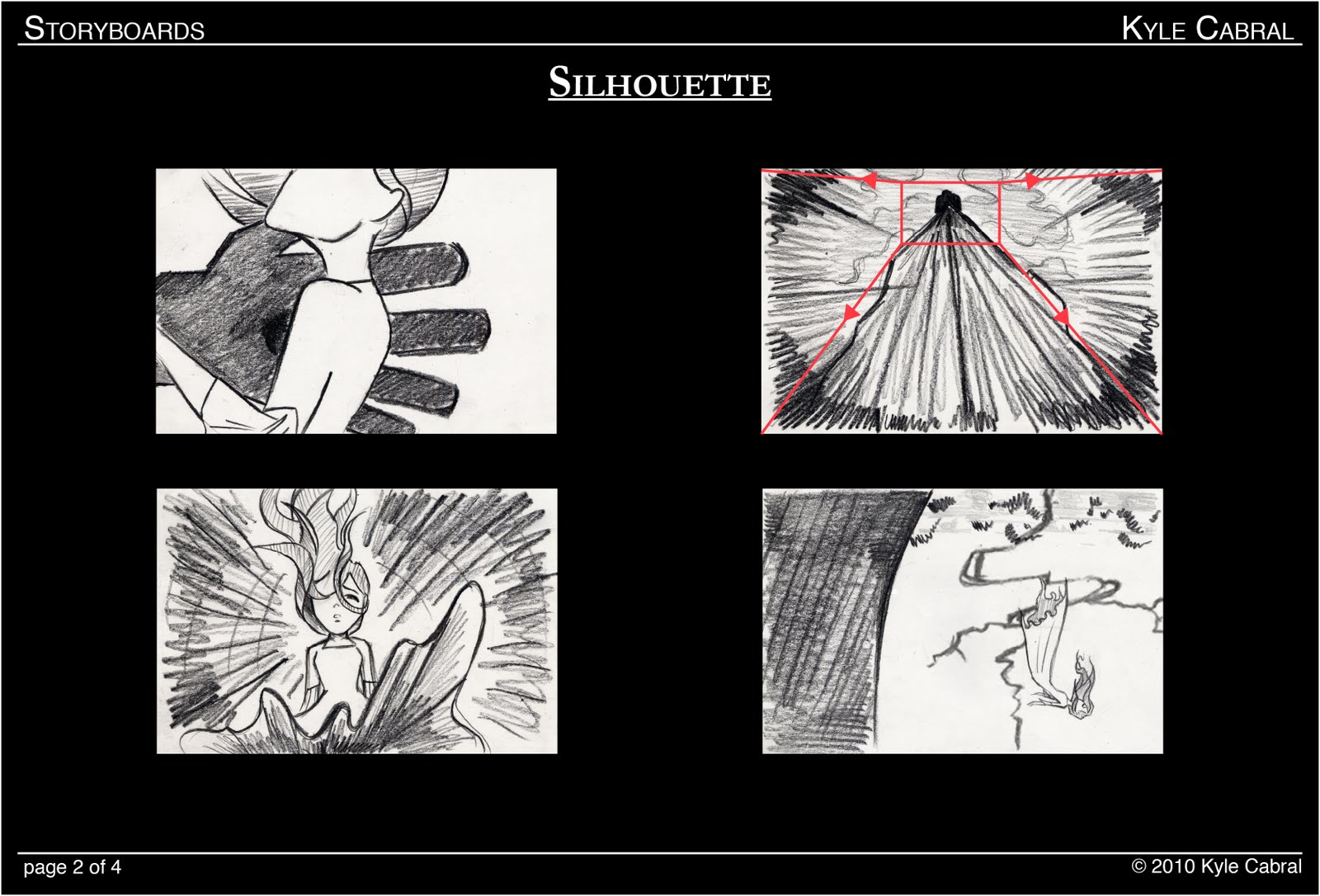 Kyle Cabral - Portfolio: Storyboards - Silhouette