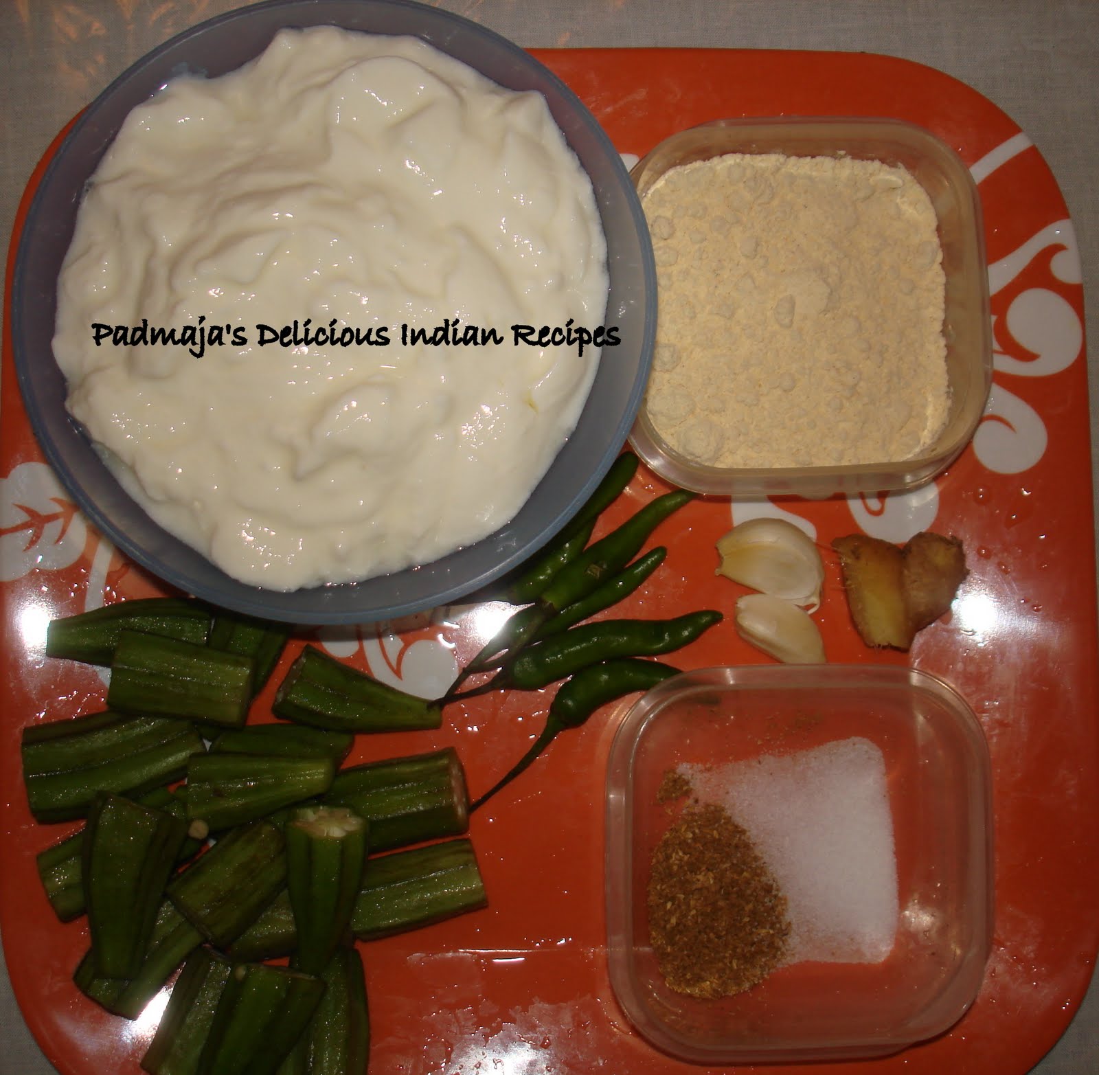 Padmaja's Delicious Indian Recipes: Bhindi Kadhi/Bendakaya Majjiga ...