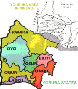 Nigeria Yoruba Map