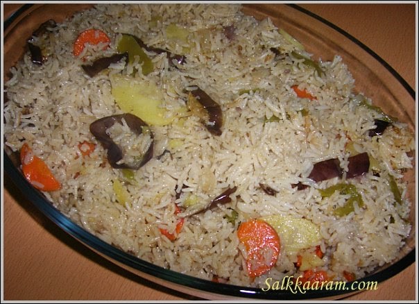 Brinjal/Eggplant Rice | Simple and Delicious