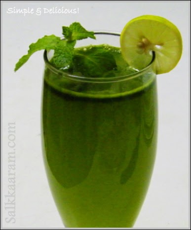 Mint and Lemon Juice - A Green Cool Drink For The Summer | Simple and ...