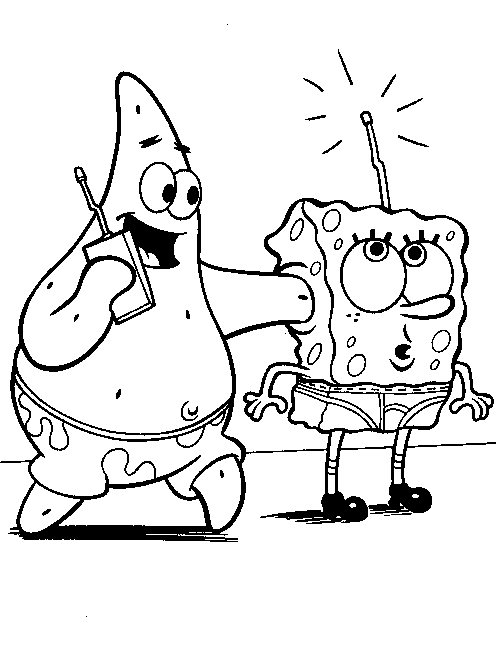 Spongebob Pictures: SpongeBob Black and White