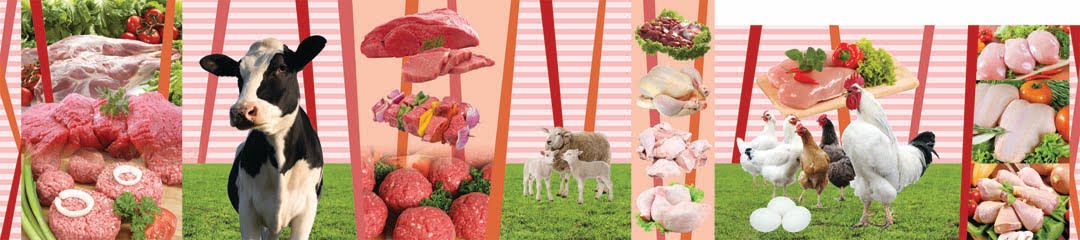 imaqsood: Supermarket Meat Section Wall Design Large Format