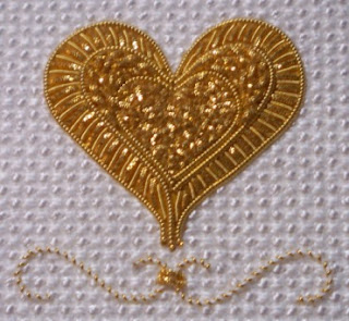 Just String: Goldwork Heart I