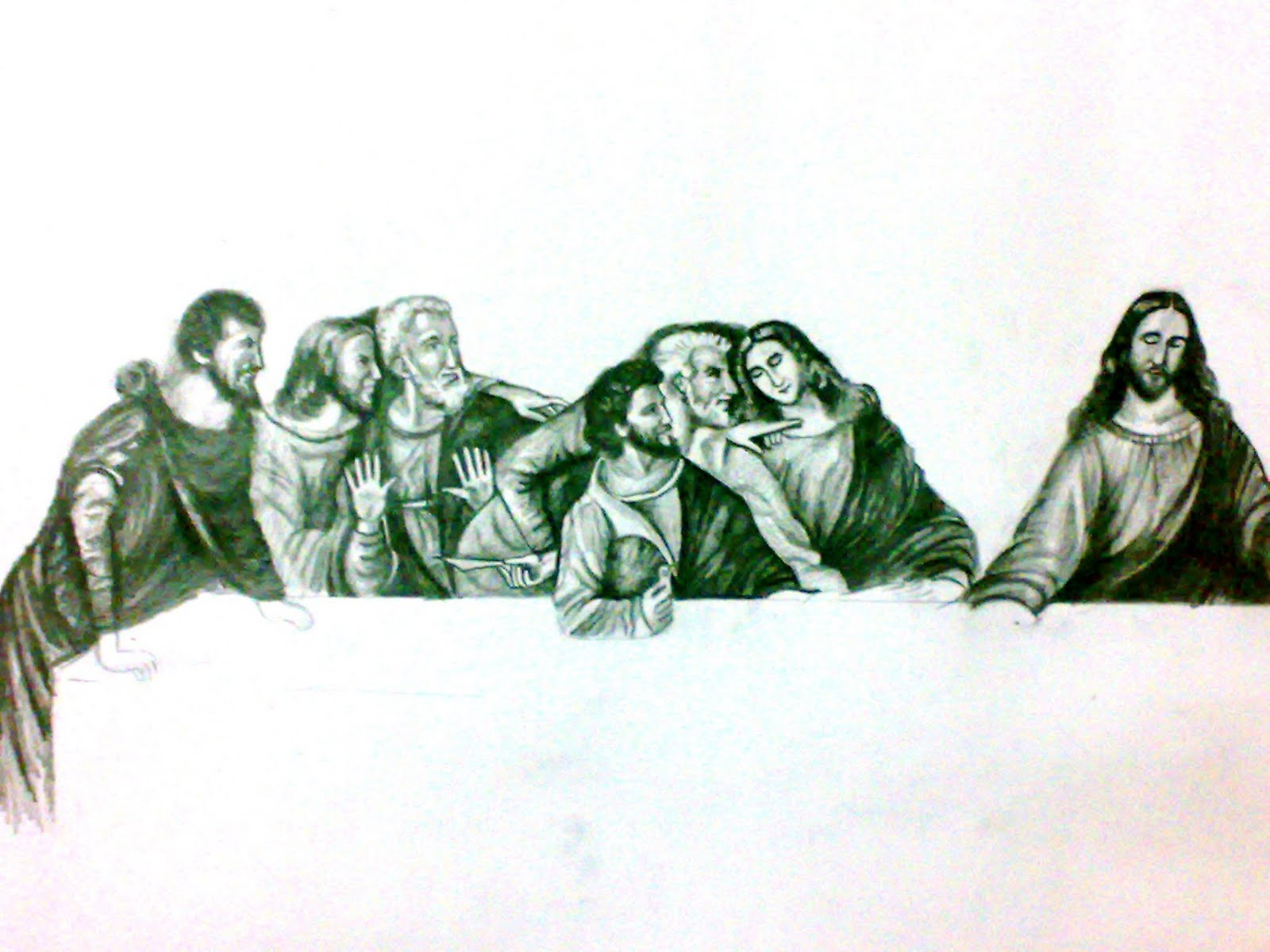 Pencil Sketching: The Last Supper