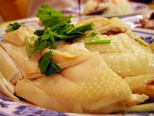 Anyone know how to get chicken rice chicken with very yellow skin? I'm ...