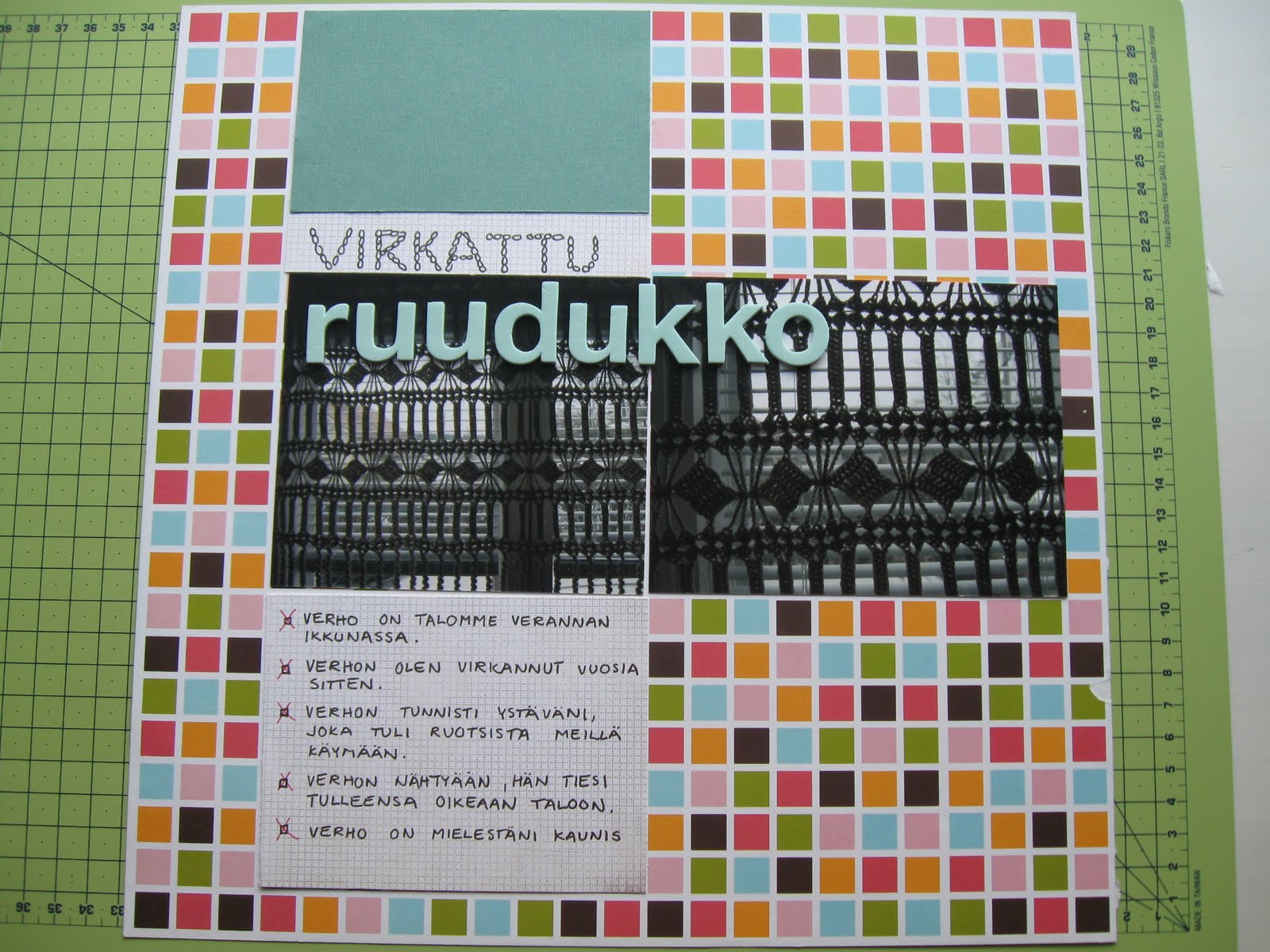 arvaa mitä!: Virkattu ruudukko