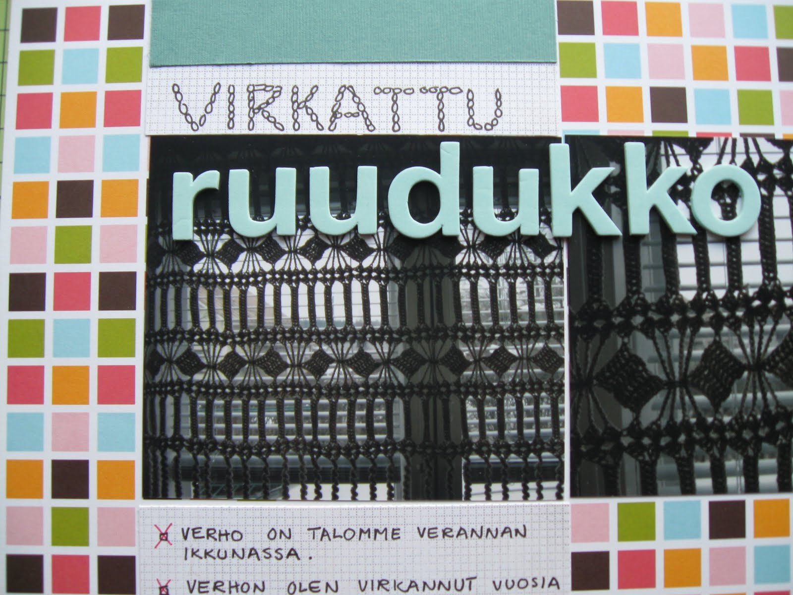 arvaa mitä!: Virkattu ruudukko