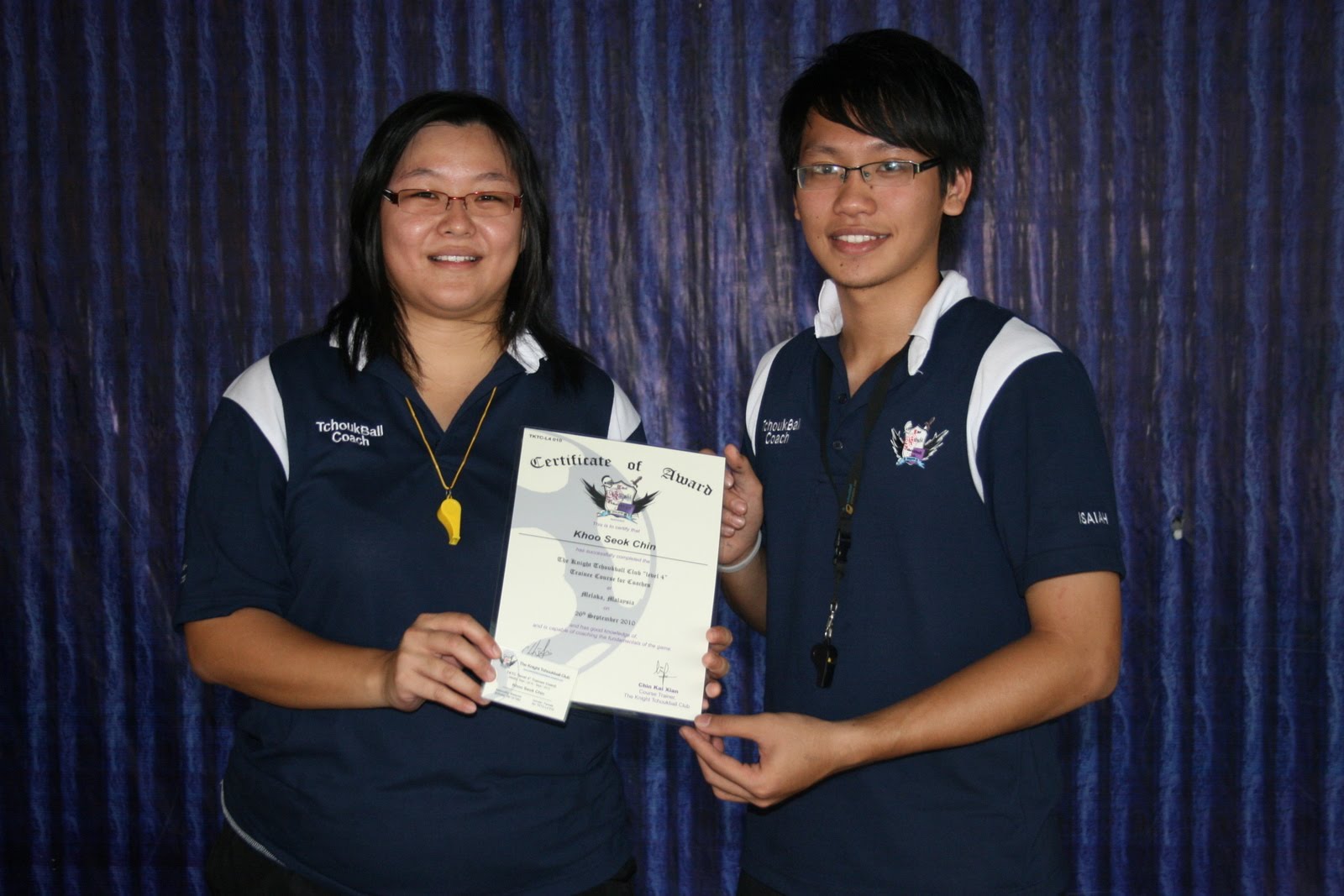 The Knight Tchoukball Club: 1st TKTC "level 4" Trainee Coaching Course