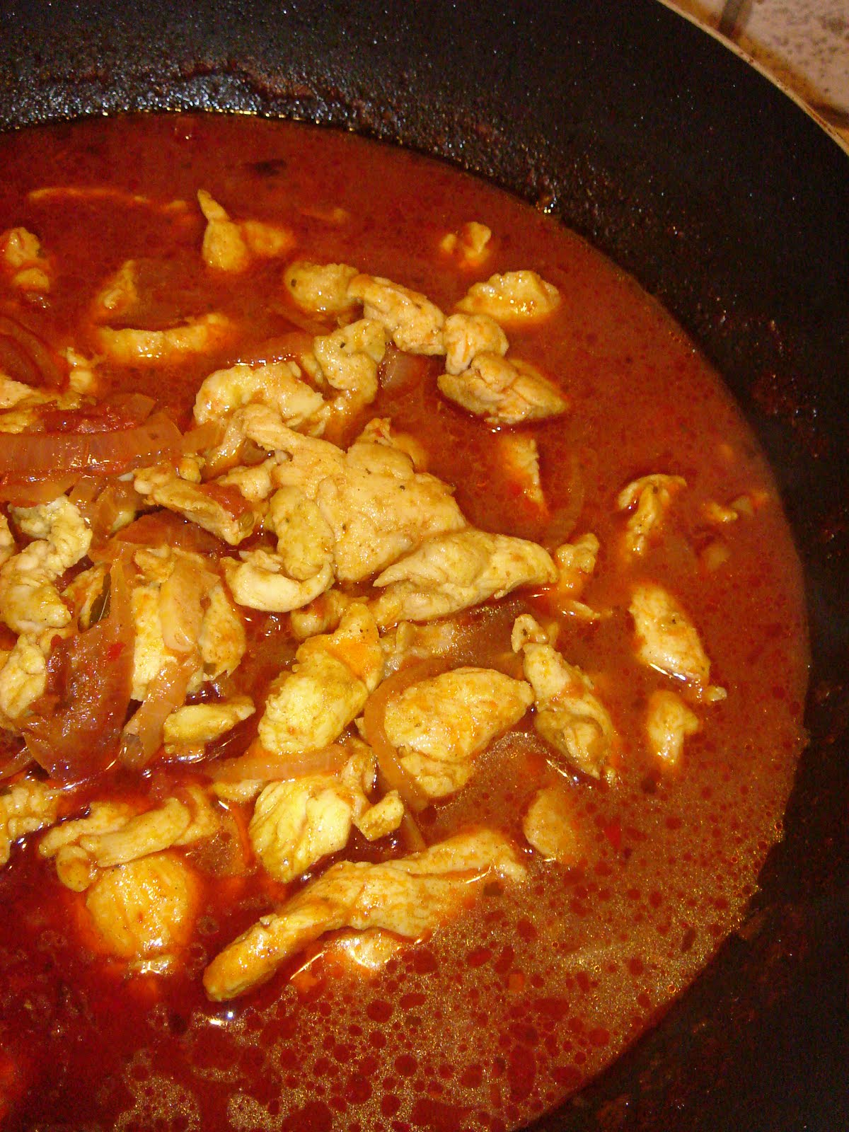 East meets West: Chicken Madras