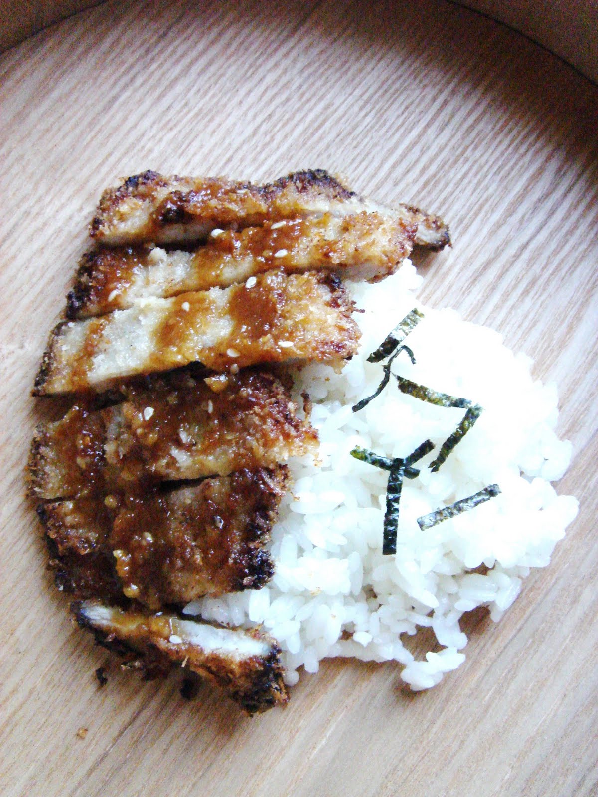 East meets West: Fried Breaded Pork with Miso Barbecue Sauce