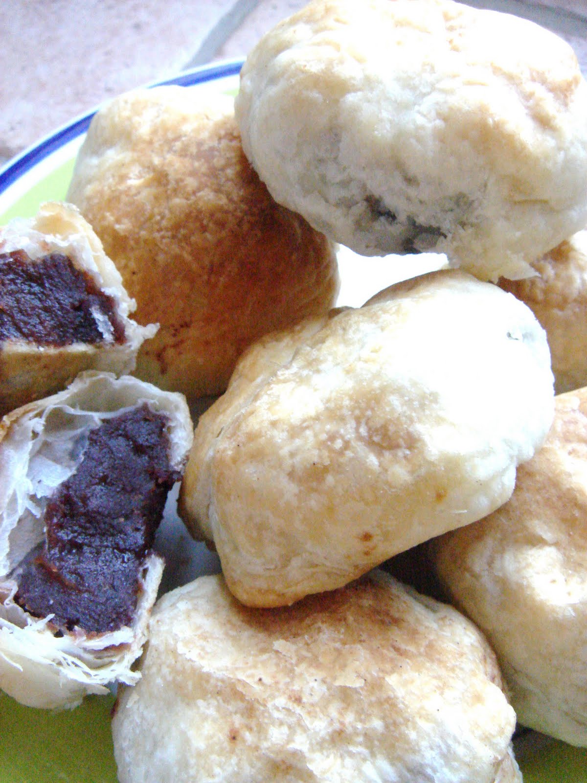 East meets West: Baked Red Bean Paste Puffs