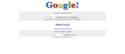 Lloyd Roberson's Design Journal: Evolution of Google 11-23-09