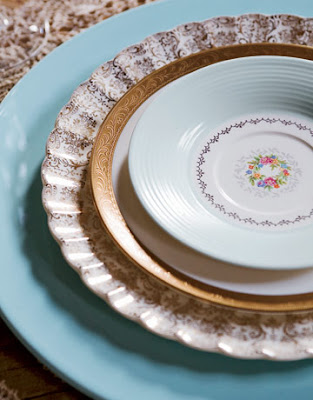 A Summer Picnic Wedding: Pretty Plates