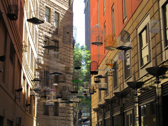 Sydney - City and Suburbs: Angel Place, laneway art