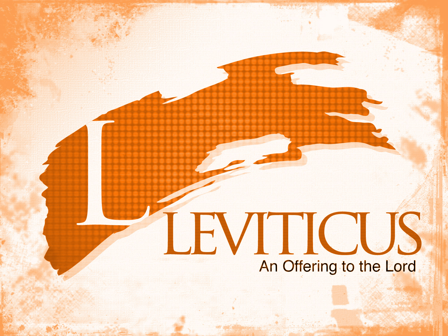 Fellowship Bible Church Blog: Living La Vida Leviticus (in rhyme)