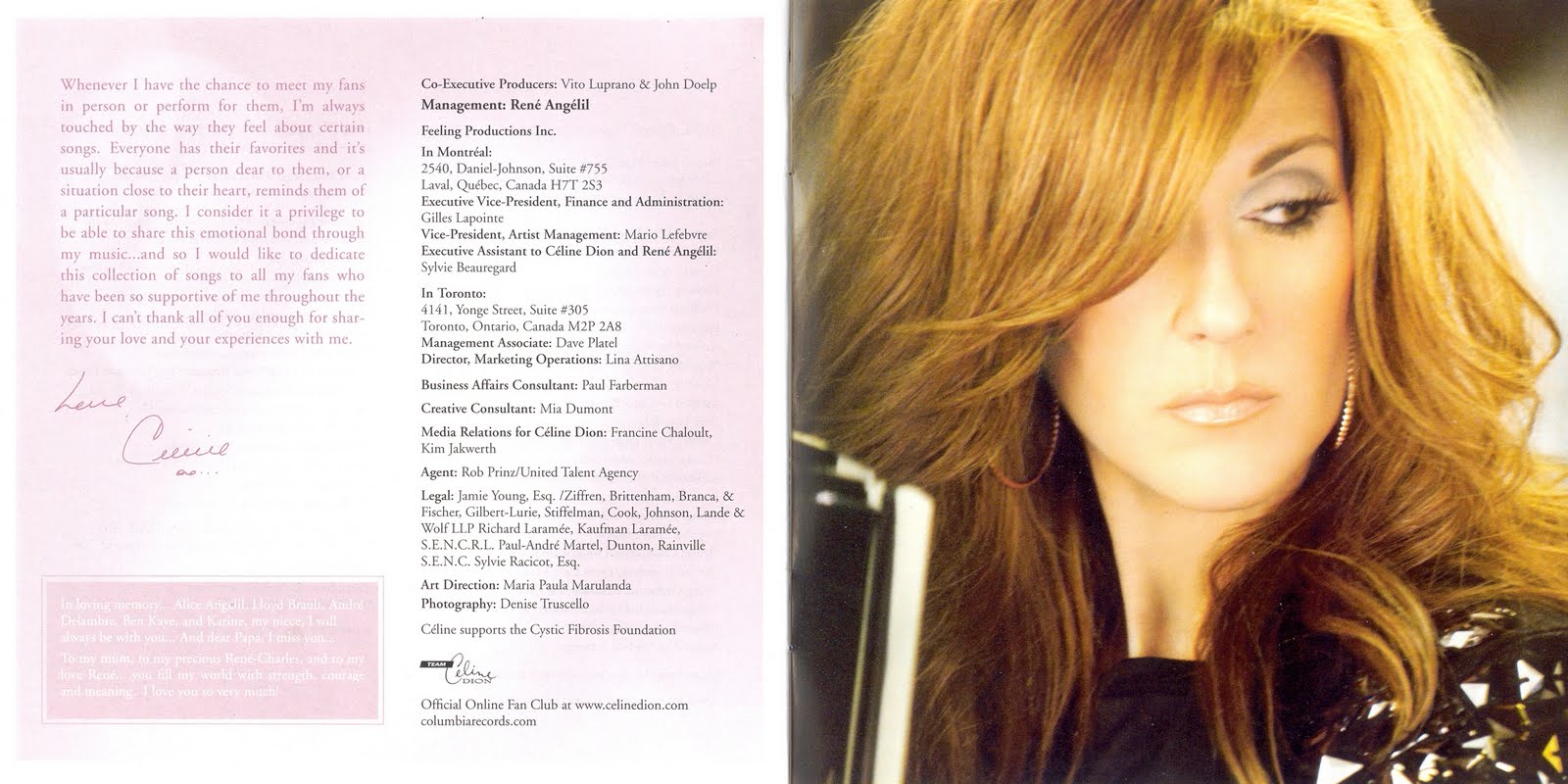 Encarte: Celine Dion - My Love: Ultimate Essential Collection ...