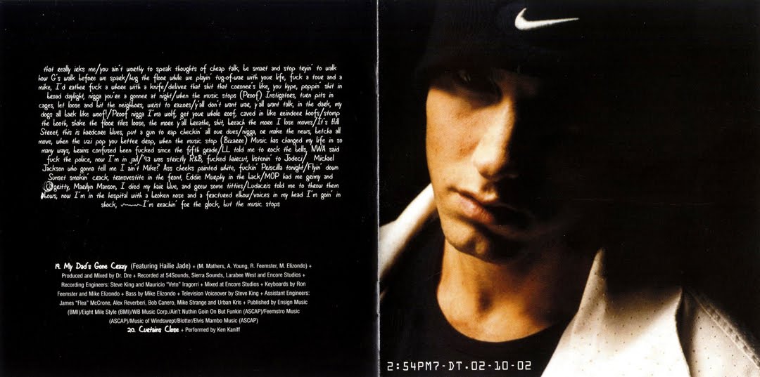 Encarte: Eminem - The Eminem Show - Encartes Pop