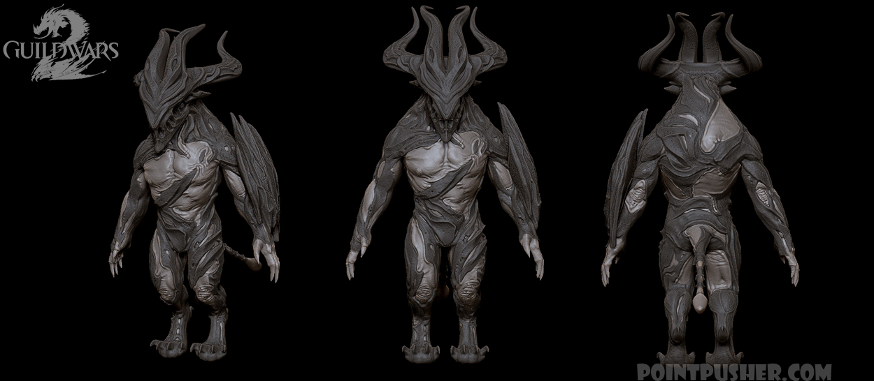 pointpusher: Some Guild Wars 2 Zbrush models