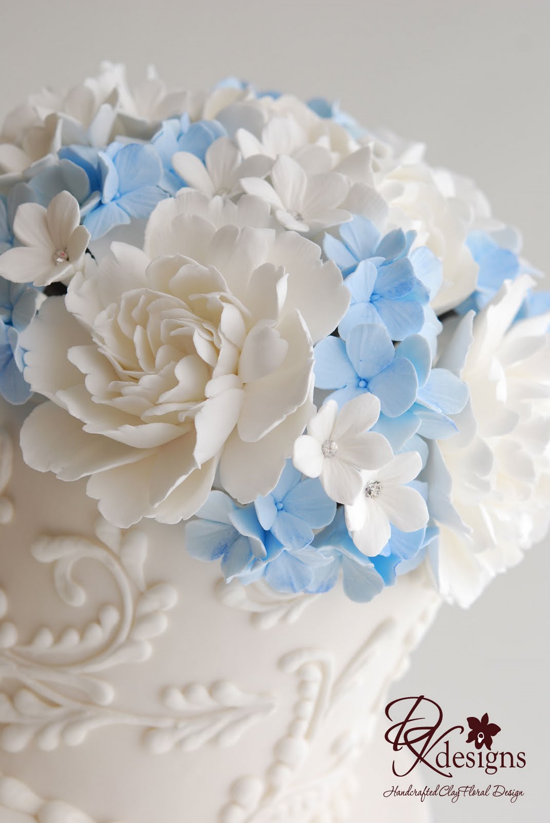 DK Designs: Something Blue ... Cake Topper