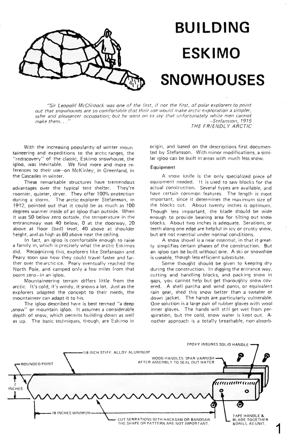 Northwest Explorer: How to make an Inuit snow house