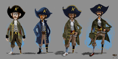 Johan Steén: Pirate!Arrrr ; Character design