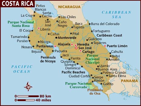 Costa Rica- Study Abroad 2011: Costa Rican Geography