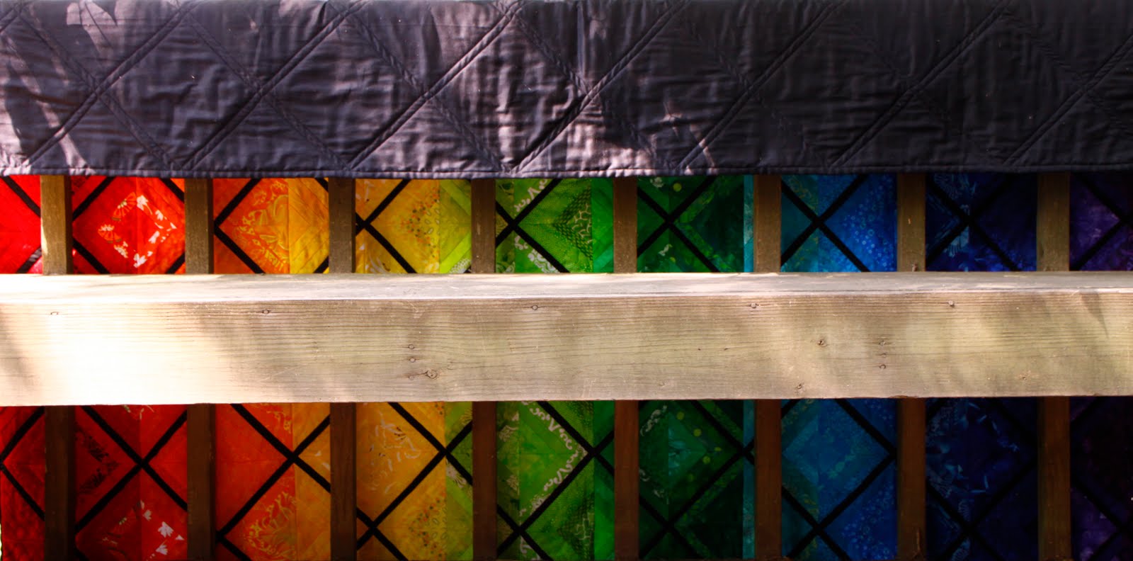 Tales from the Rainbow Room: Completed Rainbow String Quilt