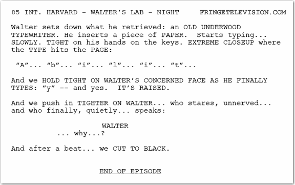 Exclusive: Alternate Ending For Ability ~ Fringe Television - Fan Site ...